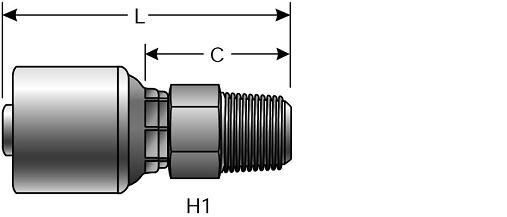 (4) OEM Gates 4G-8MP G25100-0408 Hydraulic Hose Fittings | eBay