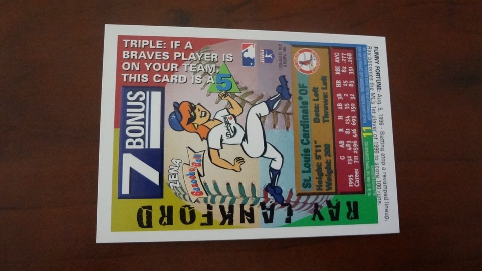 1996 BAZOOKA # 11 RAY LANKFORD BASEBALL CARD | eBay