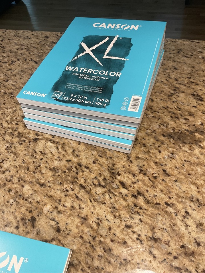 Canson Watercolor Paper Pad 30-Sheet 9-Inch by 12-Inch X-Large New | eBay