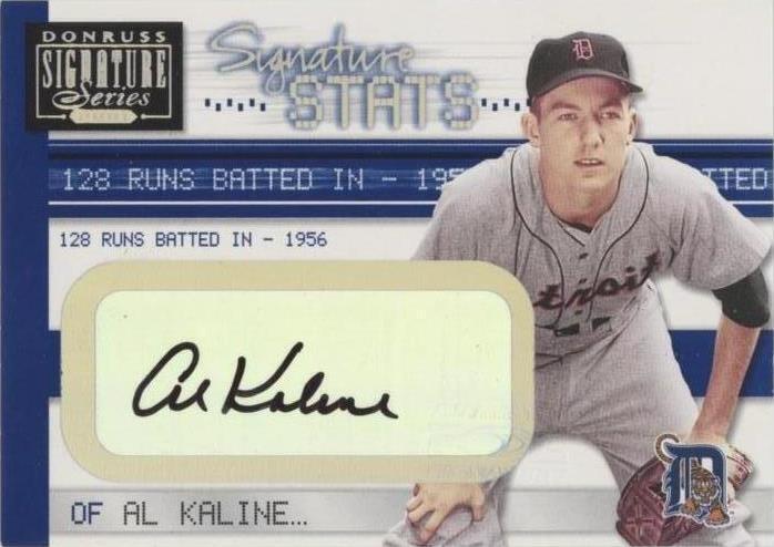 2001 Donruss Signature Series - Signature Stats Al Kaline /128 (AU) for ...