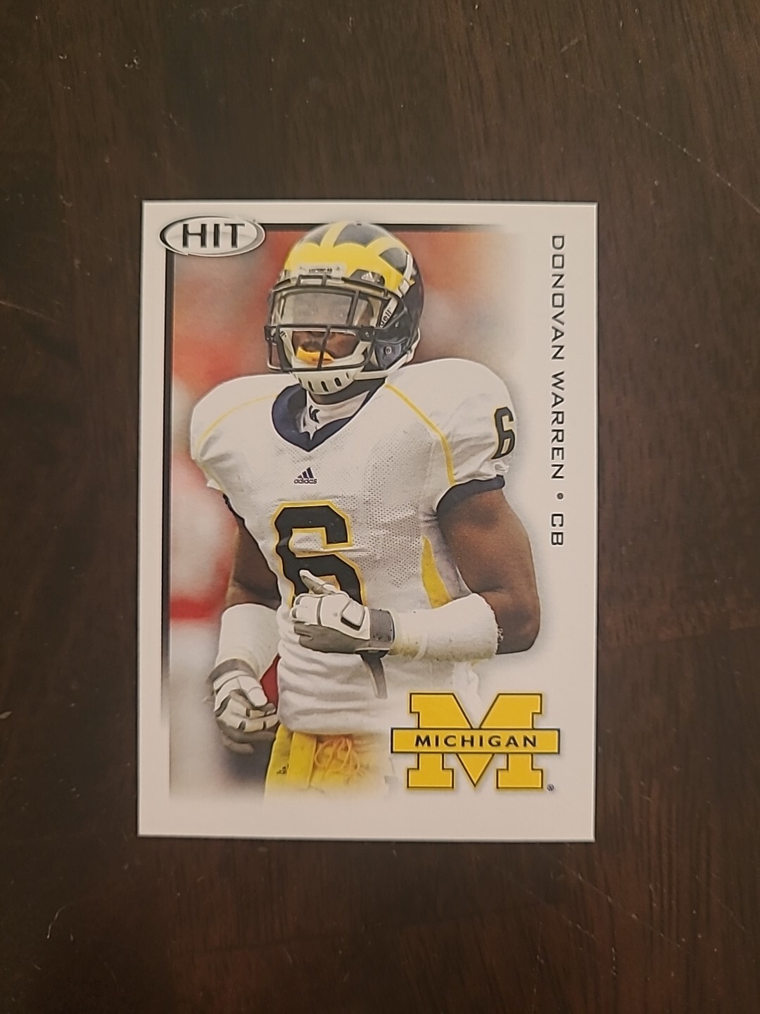 2010 Sage Hit Donovan Warren RC #6 Michigan/Jets Rookie | eBay