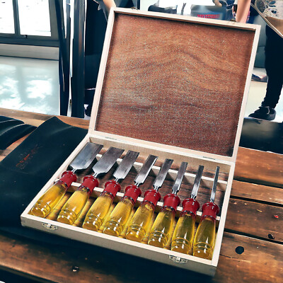 8pc Wood Chisels Set Split Proof Handles Woodworking Carving Tools ...