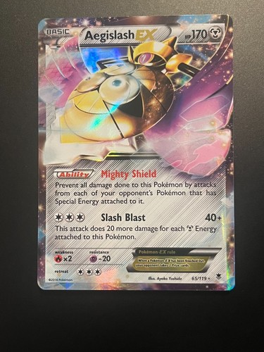 Aegislash EX (65/119) XY:Phantom Forces - EX - 2014 - NM - Pokemon TCG ...