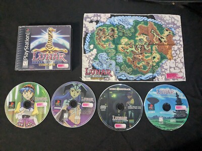 Sony PlayStation PSX Lunar Silver Star Story Complete with Map and Book ...