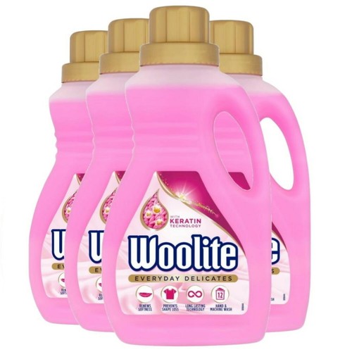 4 x Woolite Original For Delicates Liquid Detergent Hand & Machine Wash ...