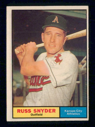 1961 TOPPS BASEBALL # 143 RUSS SNYDER INV J7894 | eBay