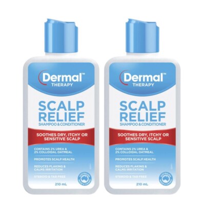 [Dermal Therapy] 2 x Scalp Relief Shampoo & Conditioner 210ml | eBay