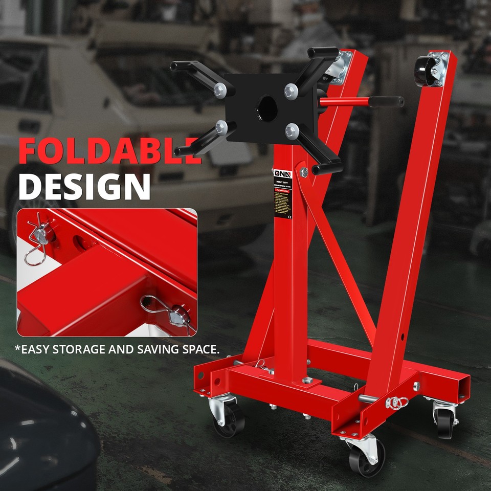 2000lb Foldable Engine Hoist Stand 360 Degree Head Car Motor Auto ...
