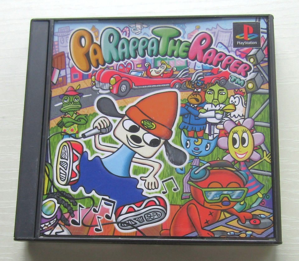 PS1 PARAPPA THE RAPPER Bust a Move 1 2 Um Jammer Lammy vib-ribbon set ...