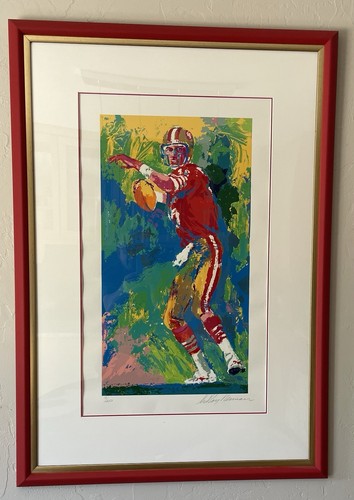 LEROY NEIMAN SIGNED SERIGRAPH - JOE MONTANA - ‘QUARTERBACK OF THE 80'S ...