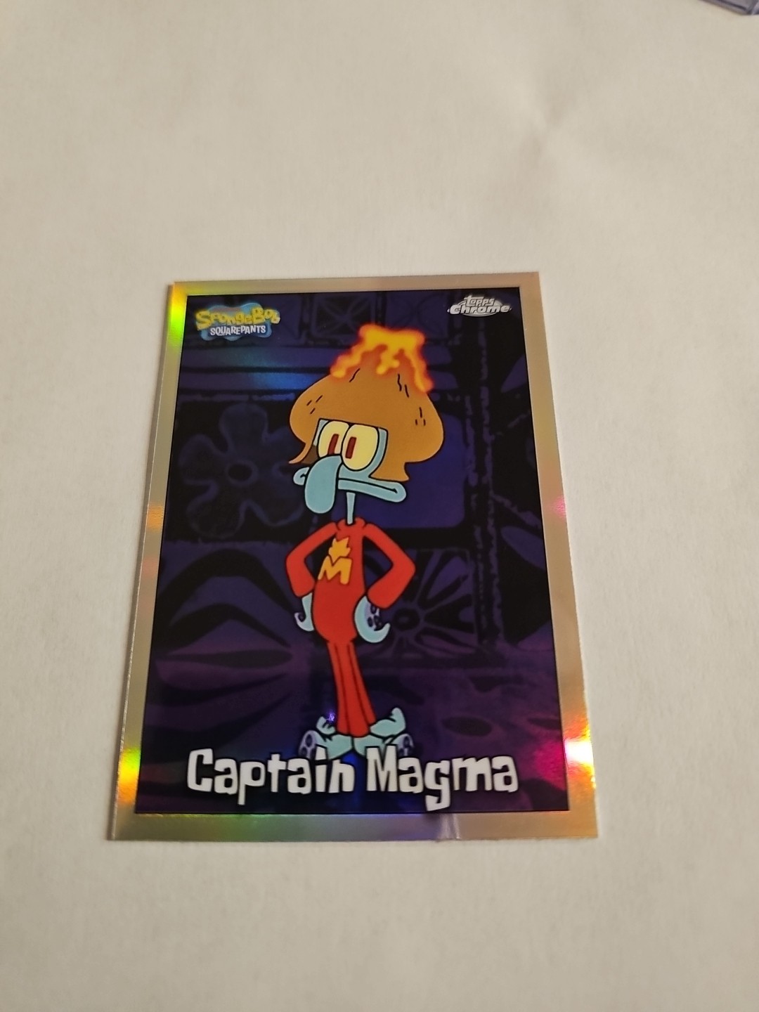 2025 Topps Chrome SpongeBob SquarePants Captain Magma Refractor #136 | eBay