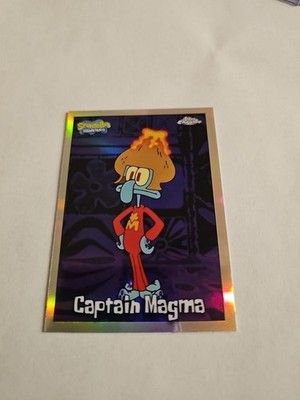 2025 Topps Chrome SpongeBob SquarePants Captain Magma Refractor #136 | eBay