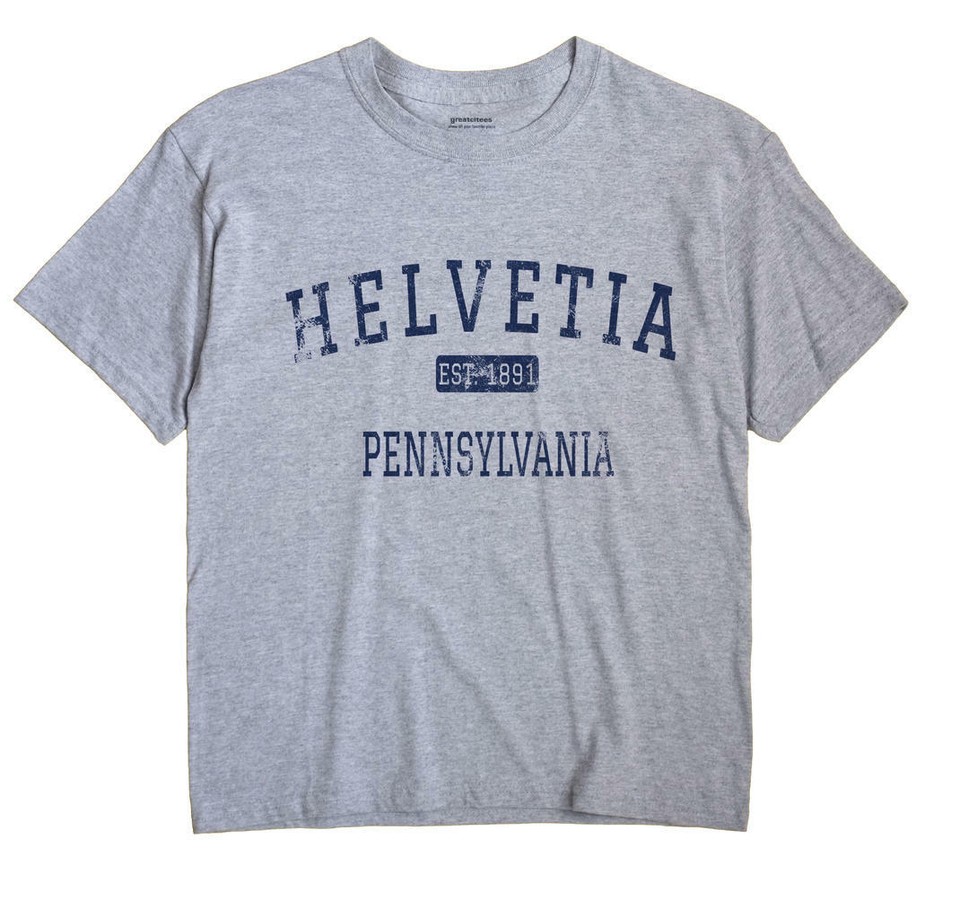 Helvetia Pennsylvania PA T-Shirt EST | eBay