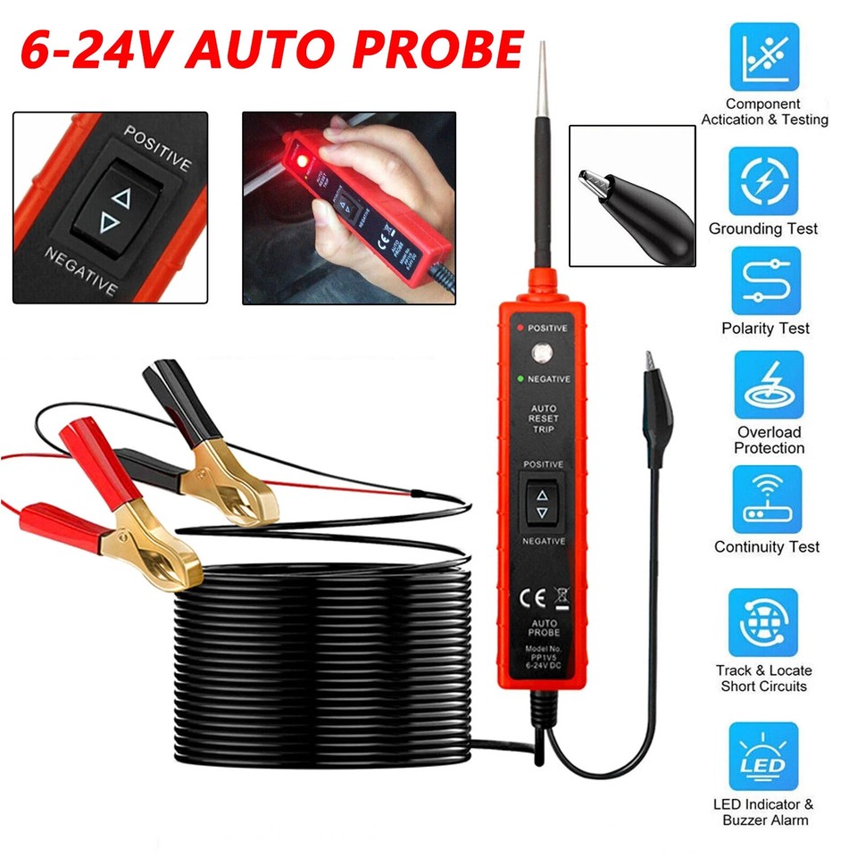 Automotive Digital Power Probe Circuit Electrical Tester Test Lead ...