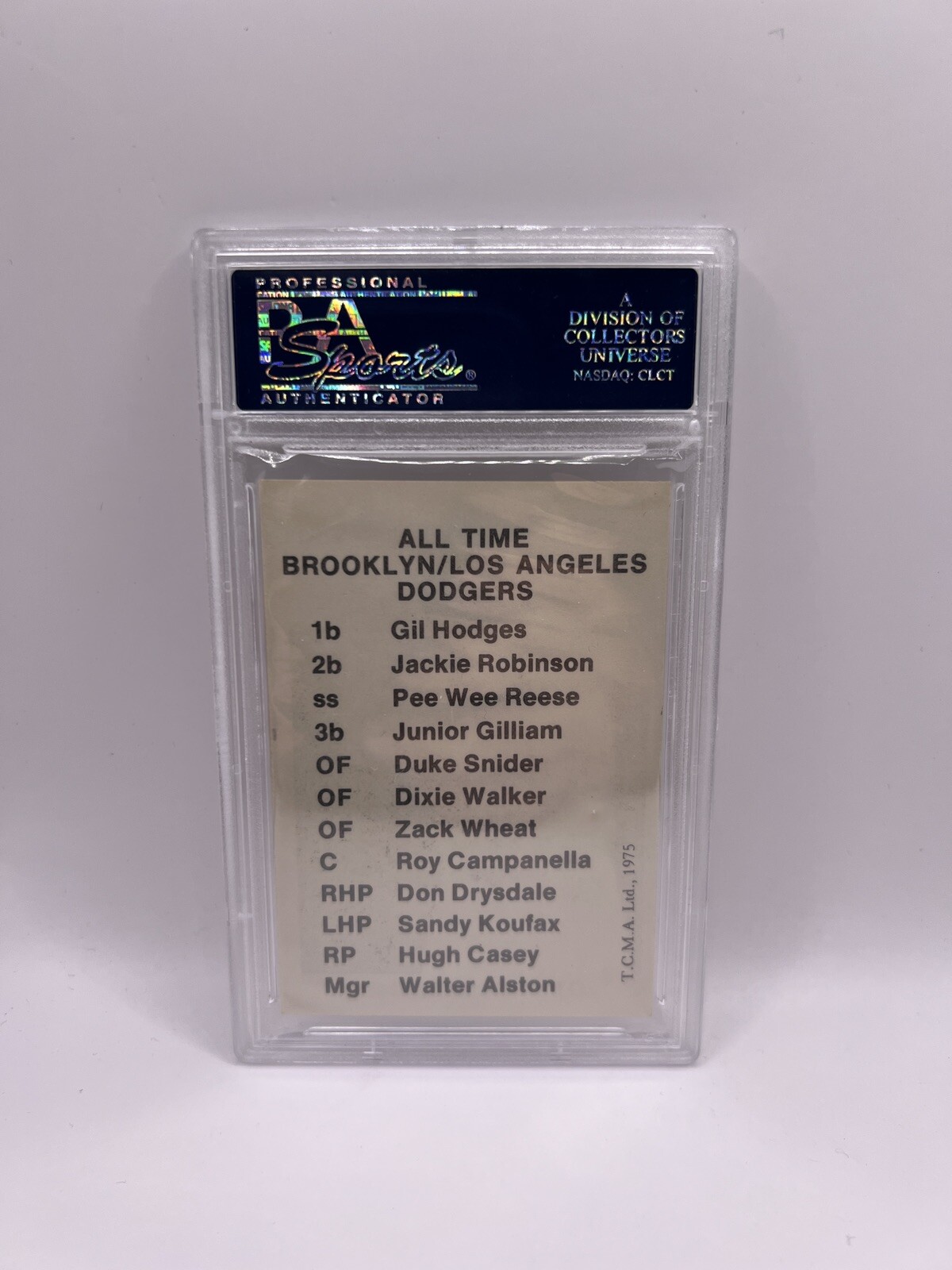 Duke Snider Signed 1975 TCMA Baseball’s All Time Card PSA/DNA Auto | eBay