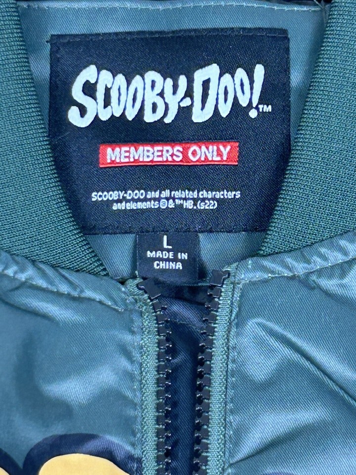 Men's Members Only Scooby Doo Bomber Jacket Size Large NEW | eBay