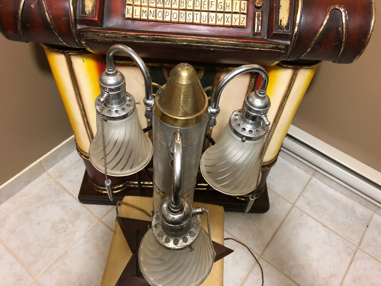 WW1 Freemason Masonic Lamp 1915 Artillery Shell Trench Art SUPER RARE ...