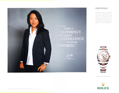 ROLEX WATCH MAGAZINE promo ad #096 2 PGS ORIGINAL LYDIA KO "NOT A WATCH ...