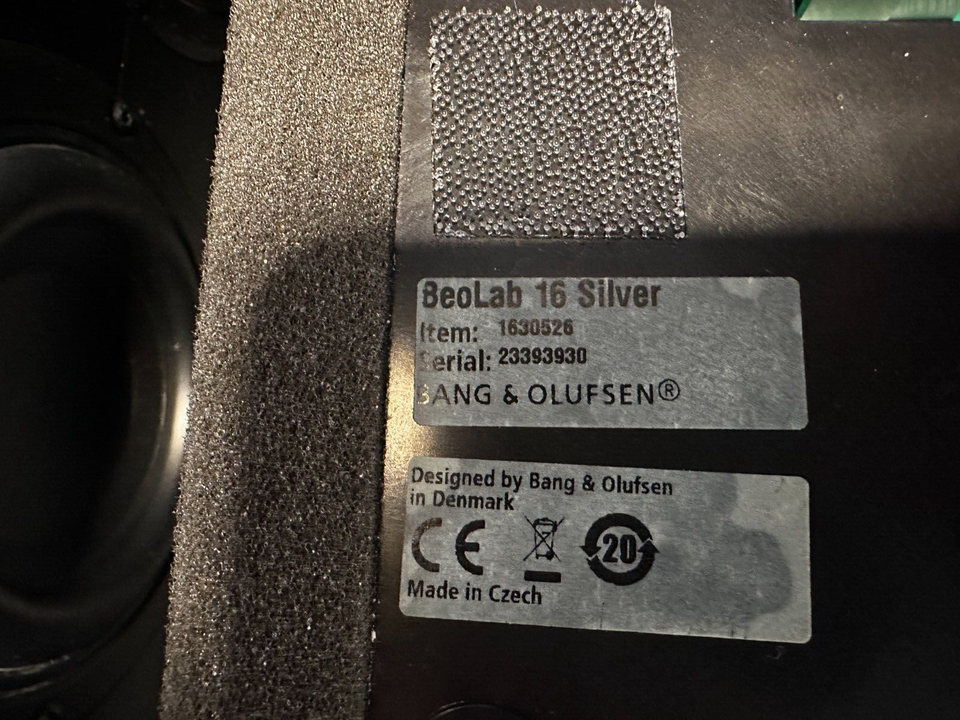 Bang & Olufsen B&O BeoLab 15 16 White Aluminium Wall Speakers set ...