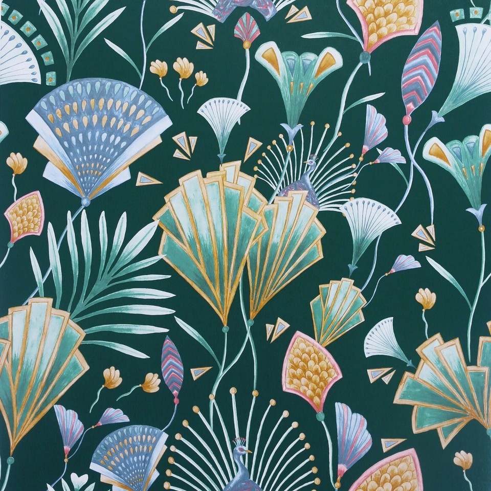 The Chateau Angel Strawbridge WALLPAPER COLLECTION Art Deco Vintage ...