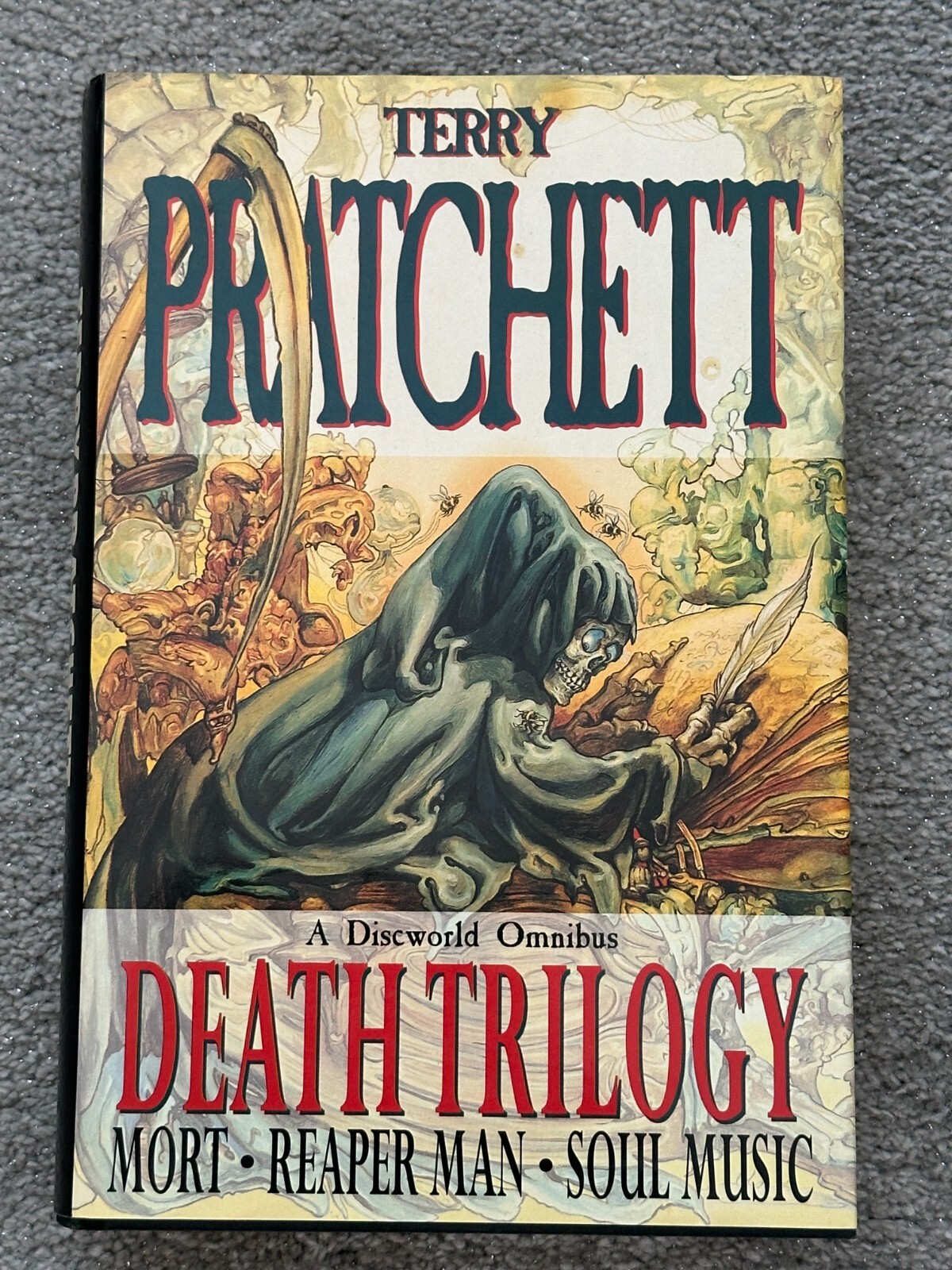 Terry Pratchett Discworld Hardback DEATH TRILOGY 1998 Mort Reaper Soul ...