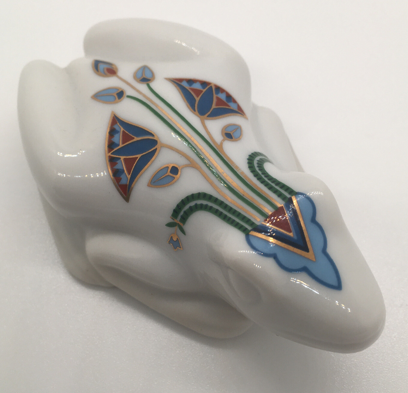 Elizabeth Arden 1982 Treasures of the Pharaohs "Sacred Frog" Blue Grass ...