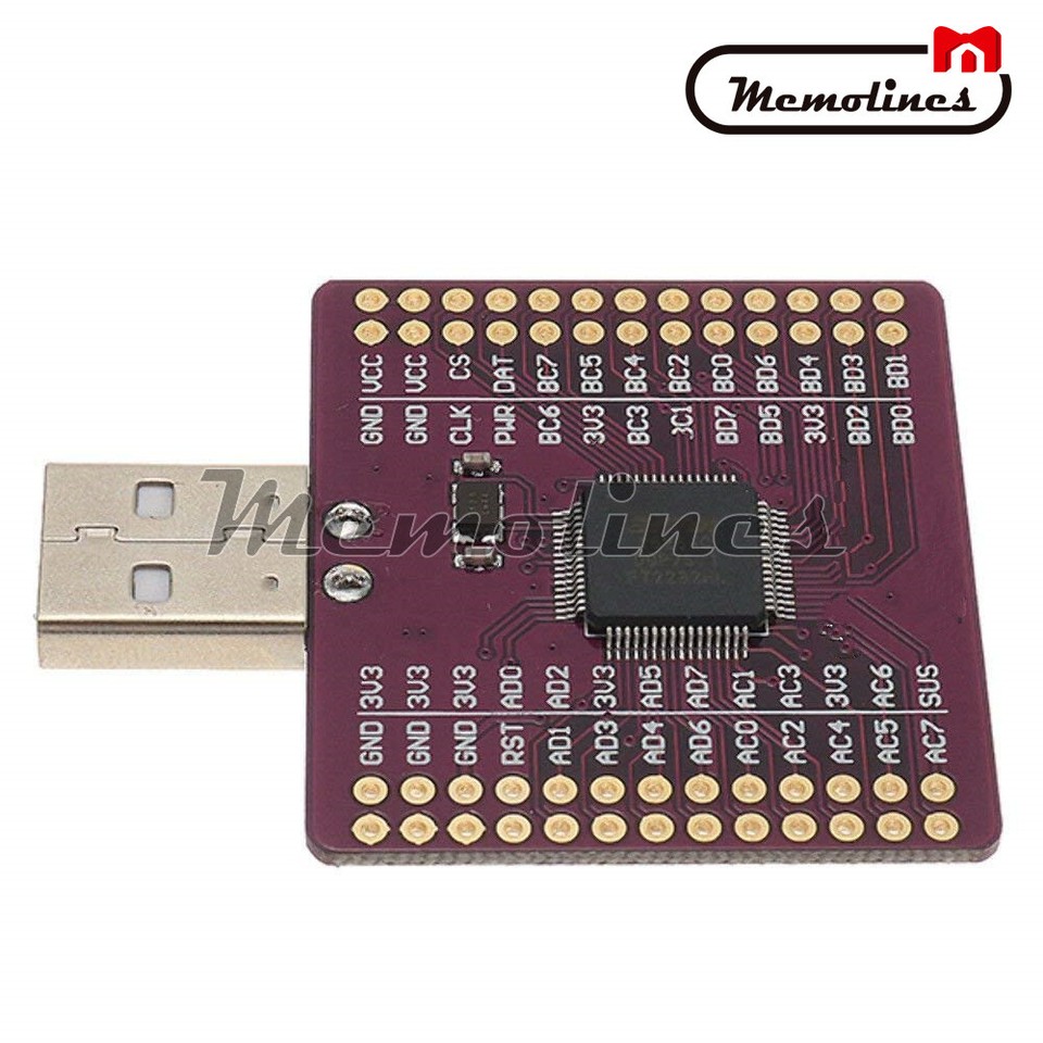 USB 2.0 FT2232HL Development Board USB to UART SPI I2C RS232 RS422 ...