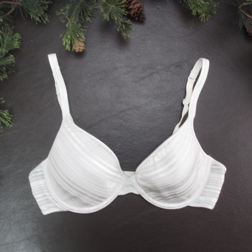 Vassarette Bra 34C White Underwire Padded Adjustable Clasp Back | eBay