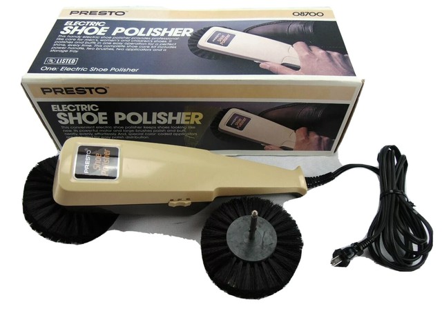 Vintage Presto 08700 Electric Shoe Polisher Kit for sale online | eBay