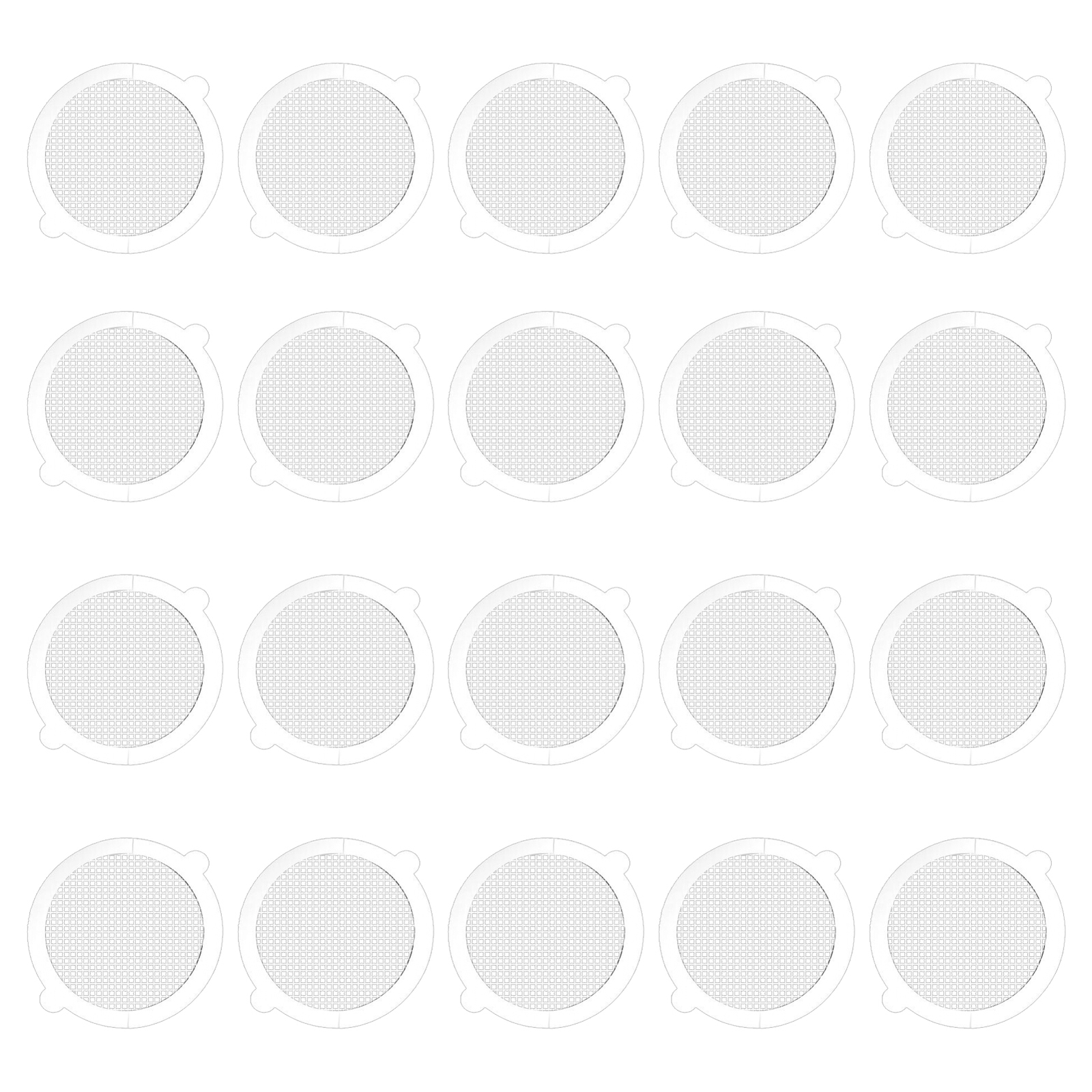 20pcs Sink Stickers Soft Texture Filter Hair Debris Bathroom Sewer Sink ...