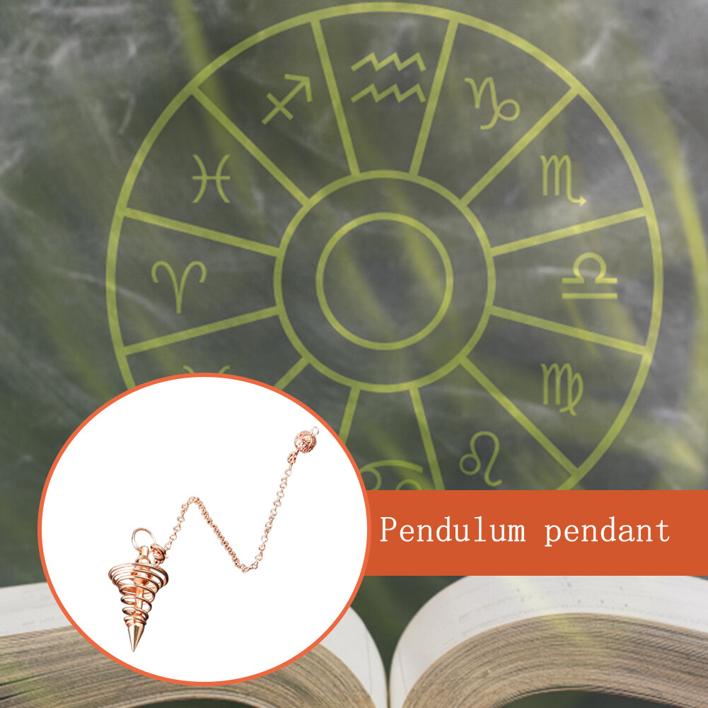 4pcs Water Measuring Dowsing Rod Set Brass Tool With Pendulum Pendant ...