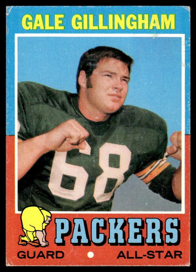 1971 Topps Football Gale Gillingham Green Bay Packers #83 VG | eBay