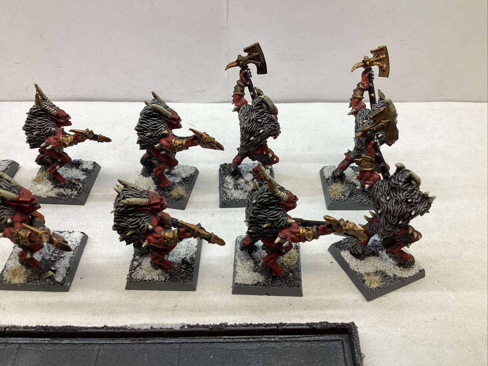 Warhammer Fantasy- Khorne BLOODLETTERS OOP metal models 10x painted # ...