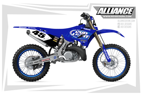 2015-2021 Yamaha YZ 125 250 Yamaha Budlight Graphics Kit with custom ...