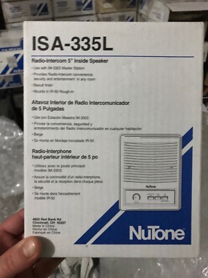 Intercom Systems - Nutone 3003