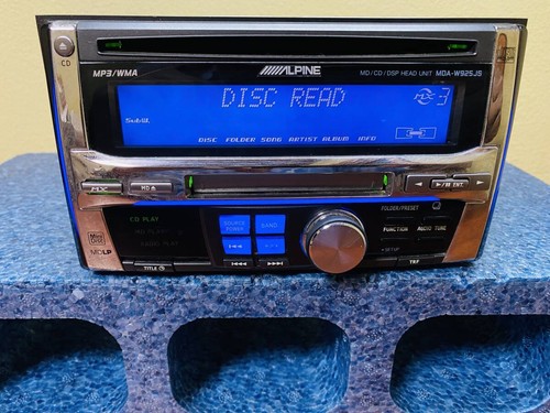 ALPINE Car Audio Player MDA-W925JS 2DIN Car Stereo CD MD Player JAPAN ...