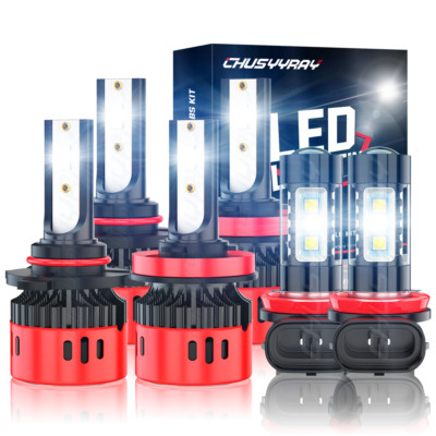 FIT Ford EDGE 2007-2010 white Combo 6X LED Headlight Kit Hi Lo + fog ...