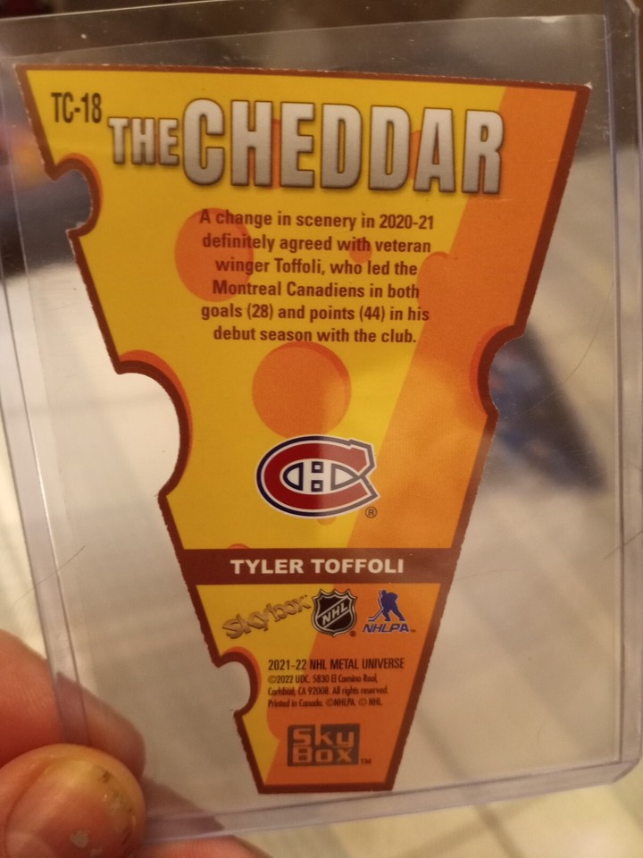 2021-22 Metal Universe The Cheddar Tyler Toffoli | eBay