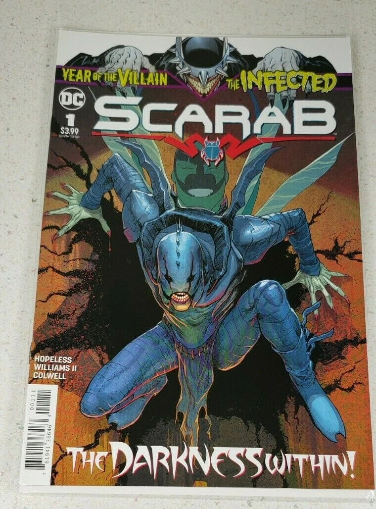Blue Beetle Scarab
