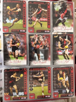 2018 AFL SELECT 9 Essendon Bombers cards In Plastic Sleeve VFL | eBay ...