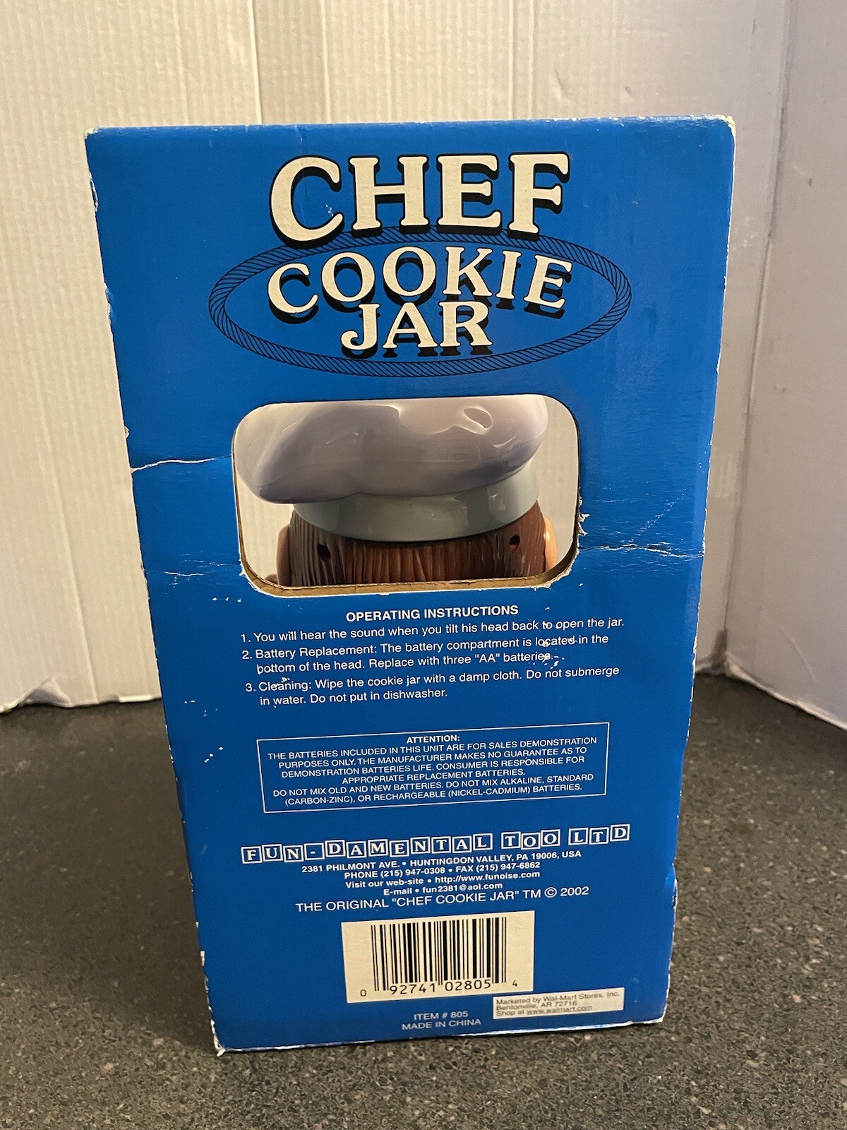 2002+The+Original+Chef+Cookie+Jar+Talking+%26+Animated+Plastic ...