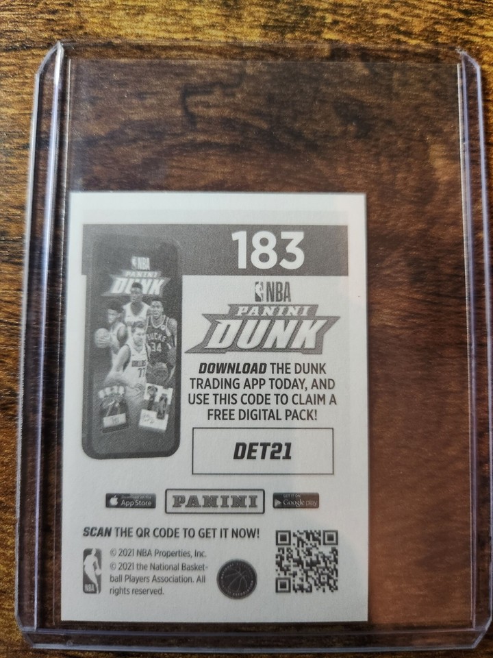 2021-22 Panini Sticker & Card Collection Detroit Pistons Cracked Ice ...