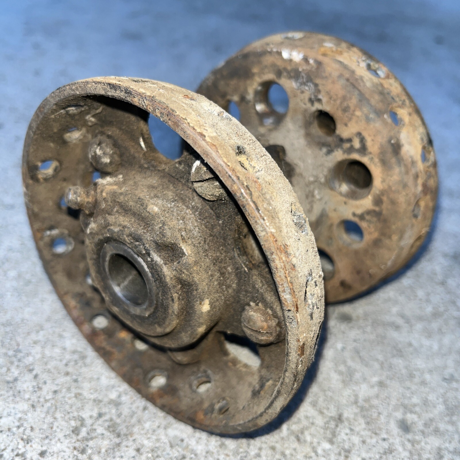 VTG OEM 1940-1966 HARLEY Star Wheel Hub Knucklehead Panhead F FL Wla UL ...
