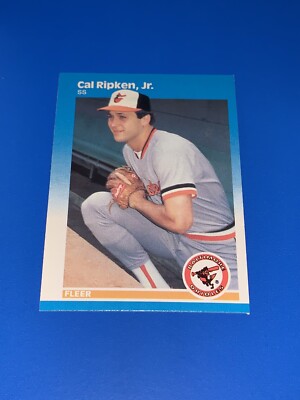 1987 Fleer Cal Ripken Jr. Baseball Card #478 Baltimore Orioles Set ...