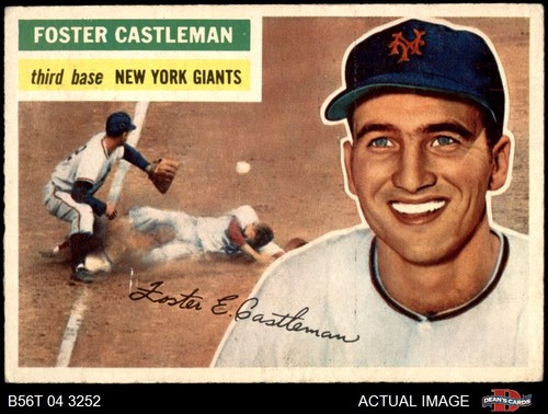 1956 Topps #271 Foster Castleman Giants 4.5 - VG/EX+ | eBay