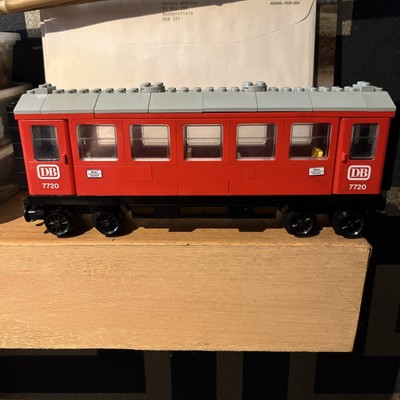 Vintage Lego Train Wagon Red Carriage Old 4.5v 12v 1980s Classic Train ...