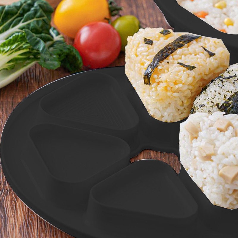 6-grid Rice Ball Machine-pressed Non-stick Triangular Sushi Rice Ball ...