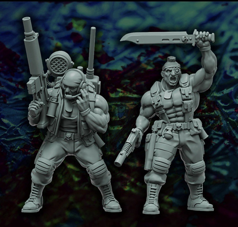 Spacenam Recon Tabletop Miniatures X10 28mm Sci Fi Troopers | eBay