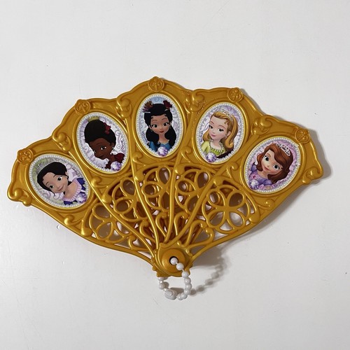 Disney Sofia the First Gold Plastic Fan Toy Princess Sofia Amber ...