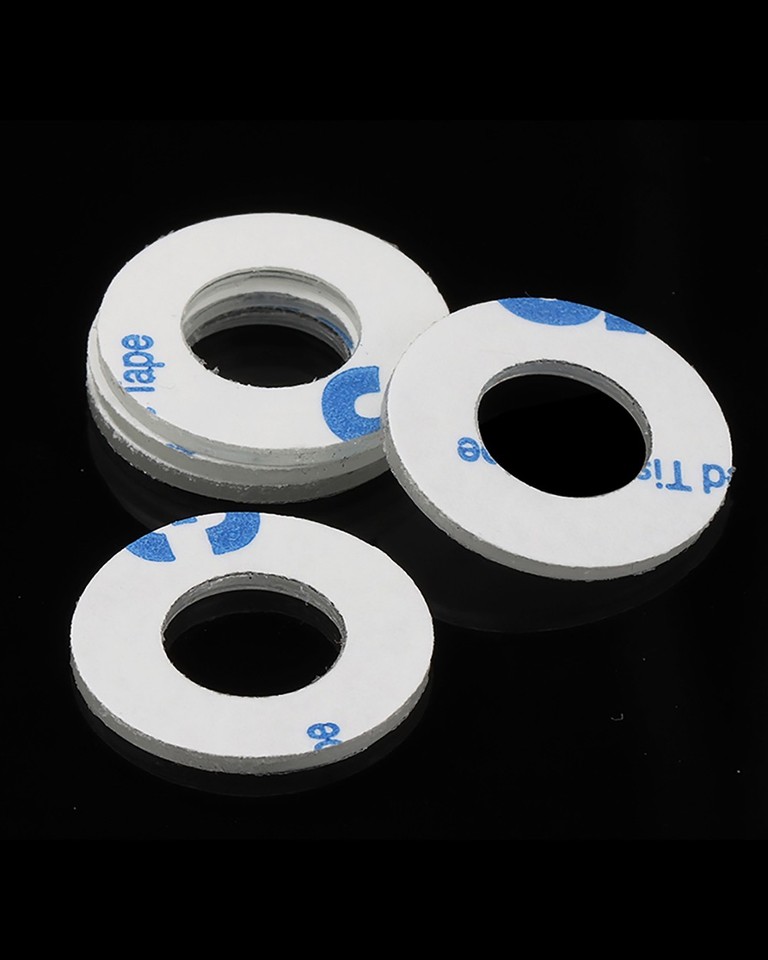 Clear / Black PVC Sticky Unilateral Self Adhesive Flat Washers Plastic ...